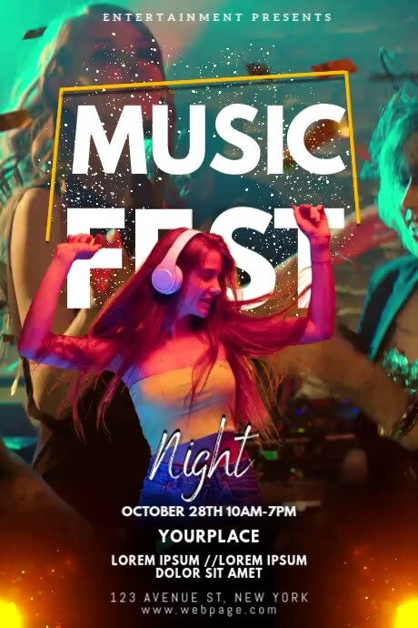 Event Night Flyer Design Template (3) | PosterMyWall