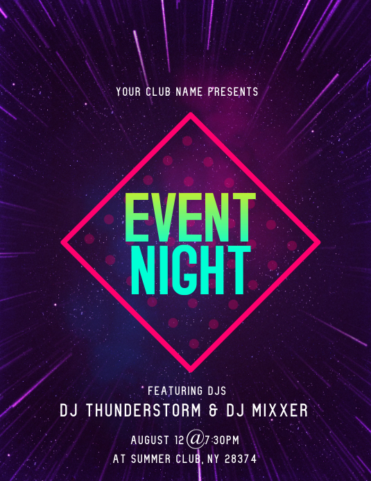 Event Night Flyer Template | PosterMyWall