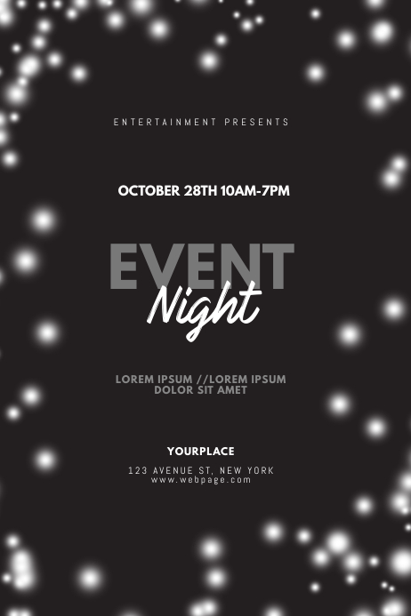 Event Night Flyer Design Template | PosterMyWall