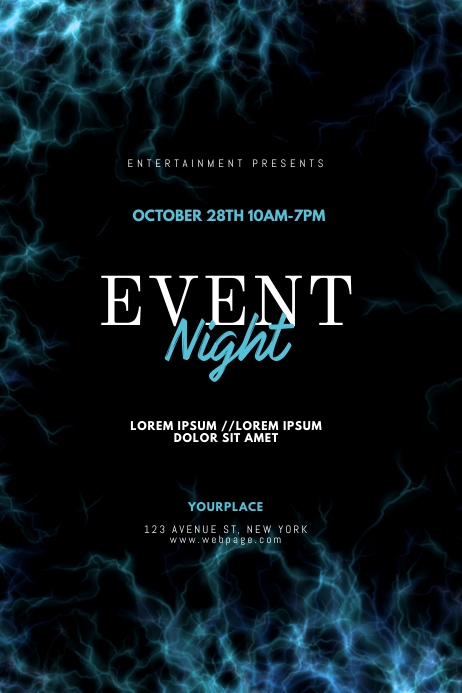 Event Night Flyer Design Template | PosterMyWall