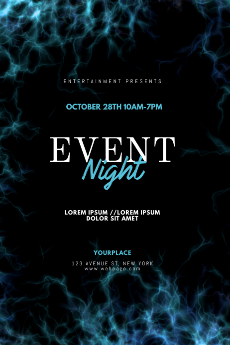 Event Night Flyer Design Template | PosterMyWall