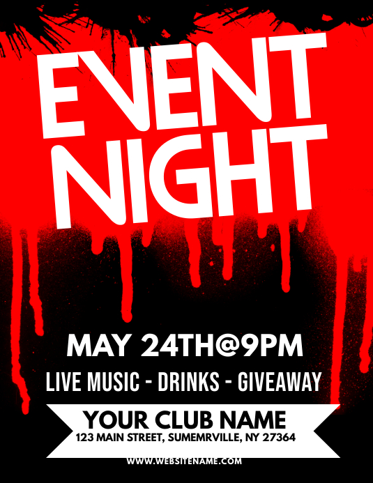 Event Night Flyer Template | PosterMyWall