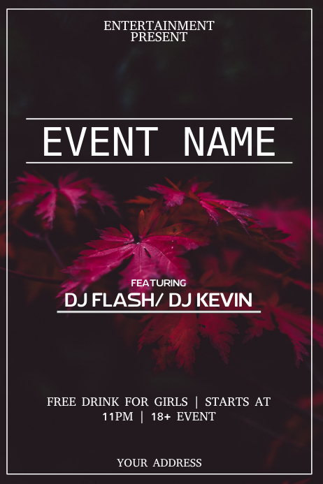 event night flyer template | PosterMyWall