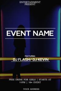 event night flyer template | PosterMyWall