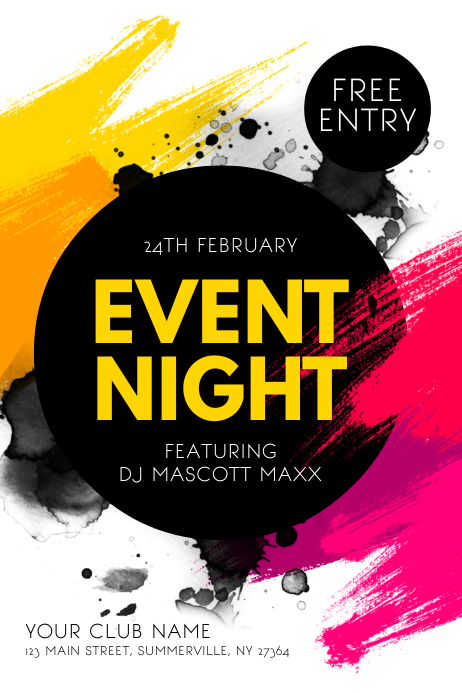 Event Night Poster Template | PosterMyWall