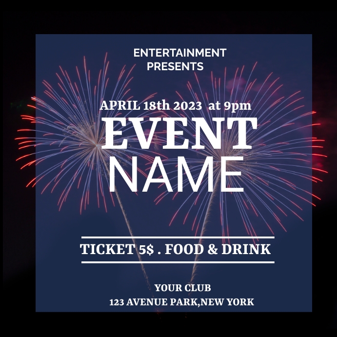 Event night template | PosterMyWall