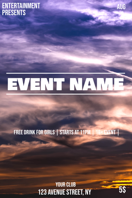 Event party flyer template | PosterMyWall