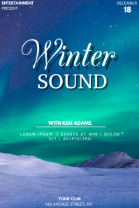 Snow event flyer template | PosterMyWall