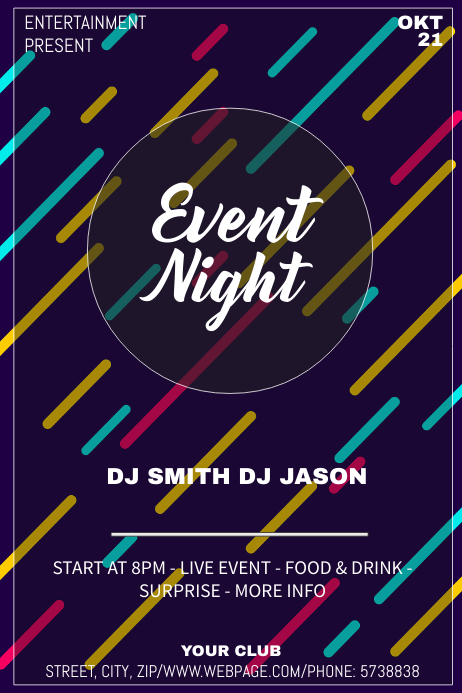 Event party night event flyer template | PosterMyWall