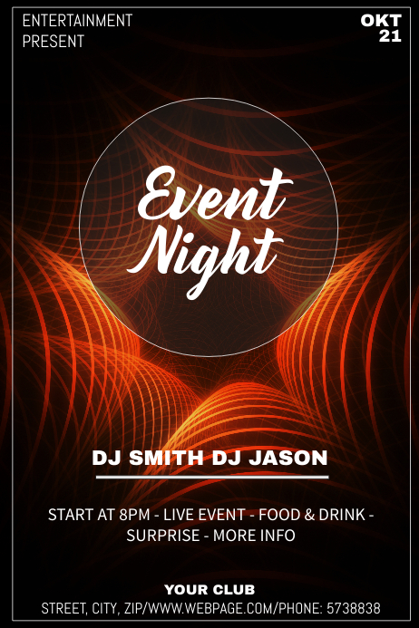 Copy of Event party night event flyer template | PosterMyWall