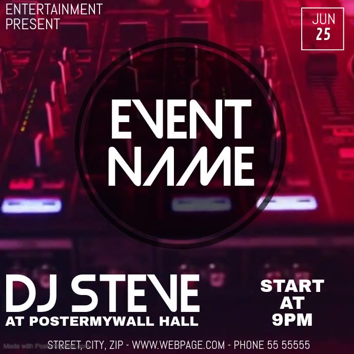 Event party video flyer template | PosterMyWall