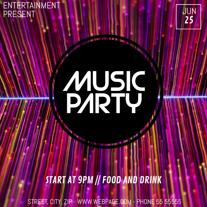 event party video flyer template | PosterMyWall