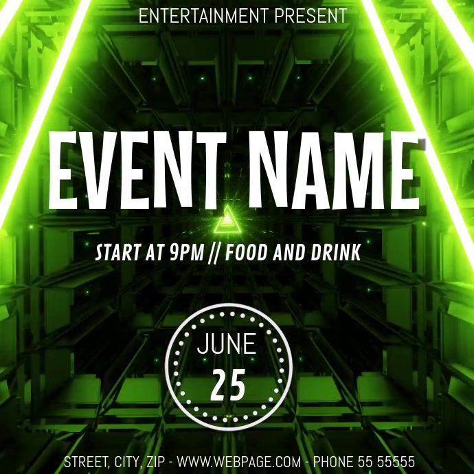 Event party video flyer template | PosterMyWall