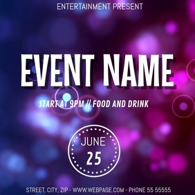 Food Event party video flyer template | PosterMyWall
