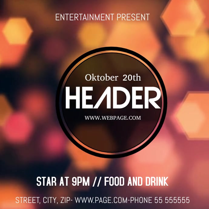 Event party video flyer template | PosterMyWall