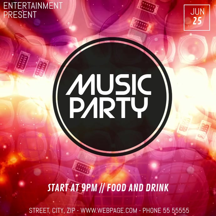 Event party video flyer template | PosterMyWall