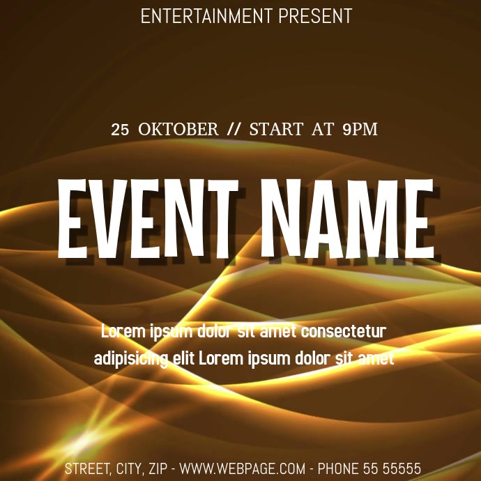 Event party video flyer template | PosterMyWall