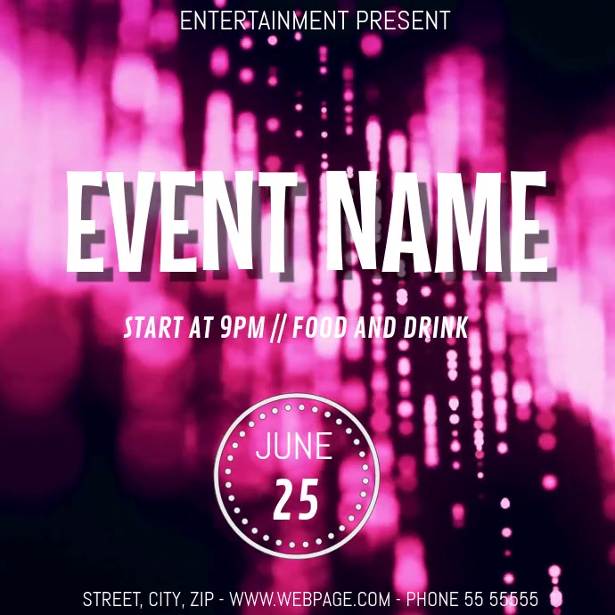 Event party video flyer template | PosterMyWall