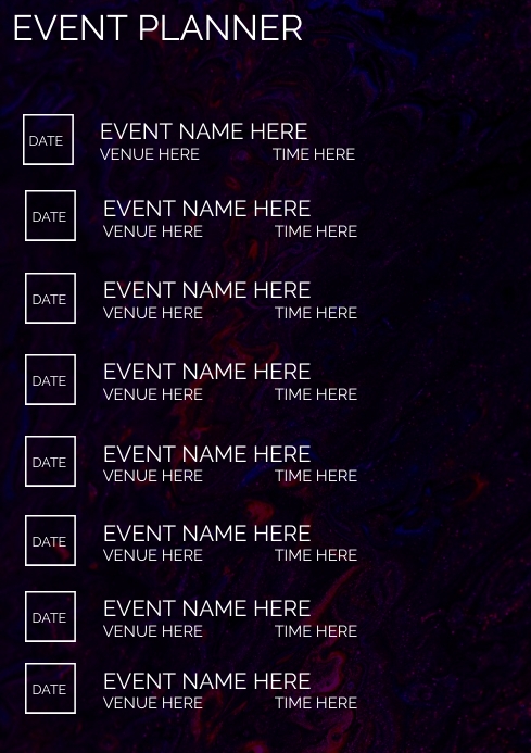event planner Template | PosterMyWall