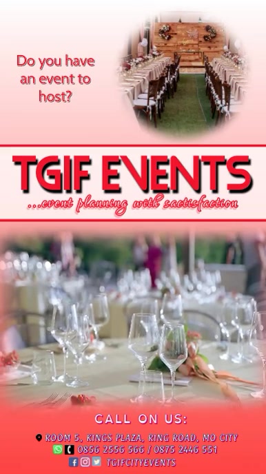 Event Planner video ad Template | PosterMyWall