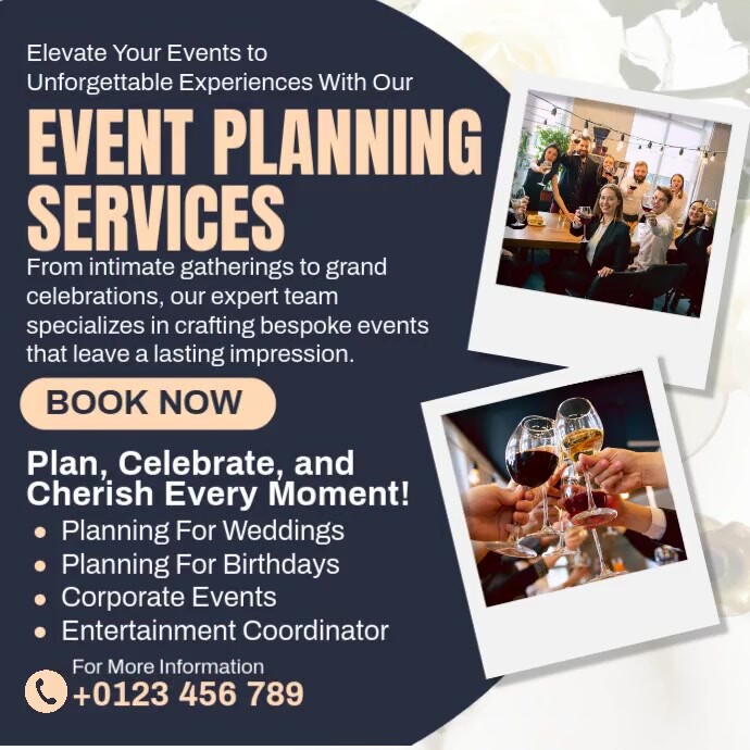 Event Planning Services Template | PosterMyWall
