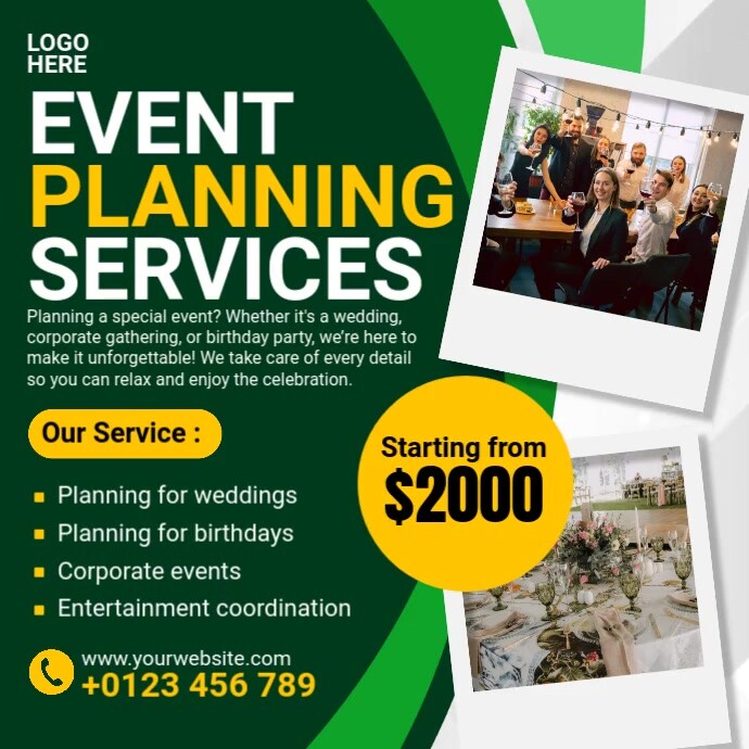 Event Planning Services Template | PosterMyWall