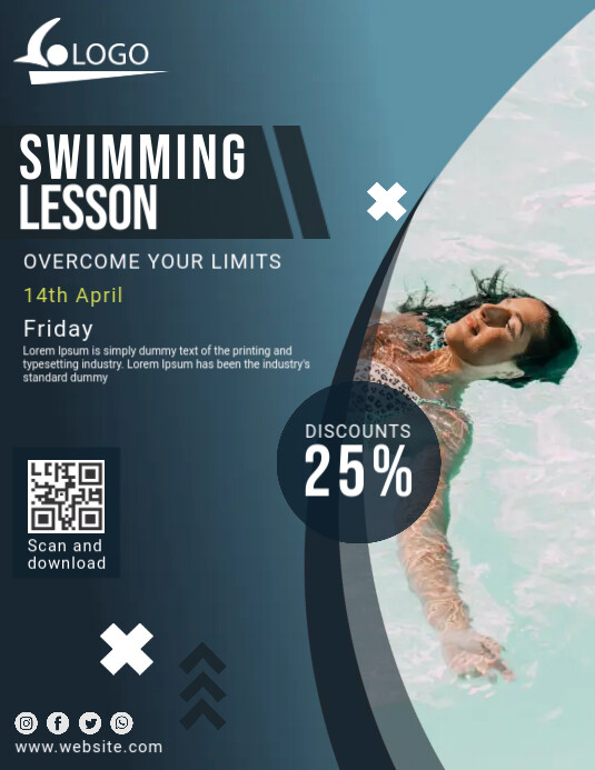 Event Poster Swimming Template | PosterMyWall