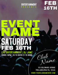 part band bar event poster flyer template | PosterMyWall