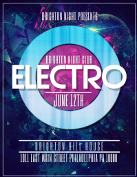 TECHNO NIGHT PARTY FLYER Template | PosterMyWall
