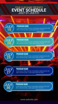 Event Schedule Template | PosterMyWall