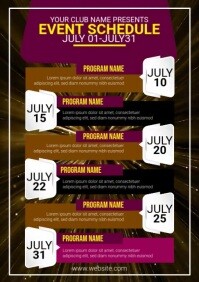 Event Schedule Ad Template | PosterMyWall