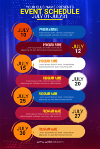 Event Schedule Ad Template | PosterMyWall
