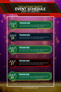 Event Schedule Ad Template | PosterMyWall