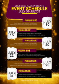 Event Schedule Template | PosterMyWall