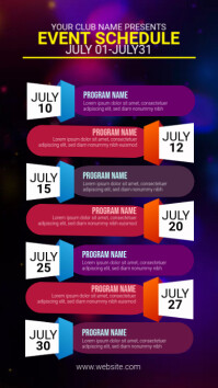 Event Schedule Design Template | PosterMyWall