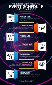 Event Schedule Ad Template | PosterMyWall