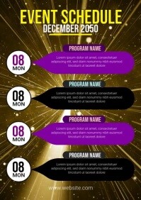 Event Schedule Ad Template | PosterMyWall