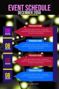 Event Schedule Ad Template | PosterMyWall