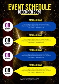 Event Schedule Ad Template | PosterMyWall