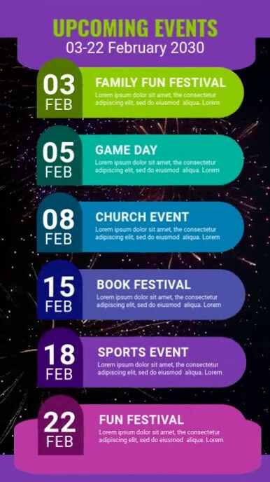 Event Schedule Design Template | PosterMyWall