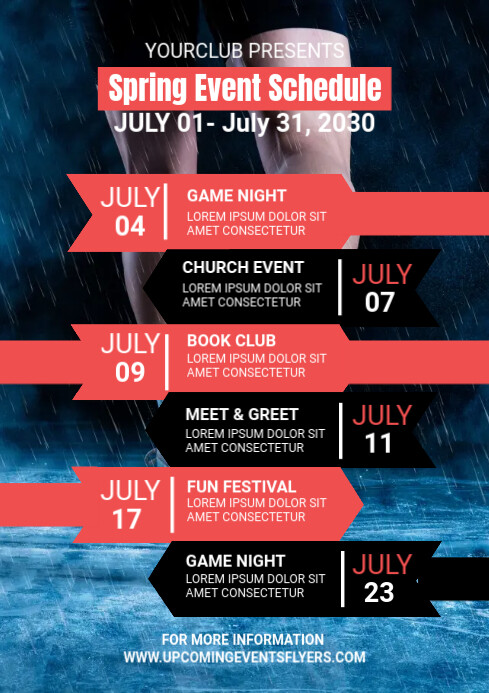 Copy of Event schedule | PosterMyWall