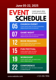 Event Schedule Design Template | PosterMyWall