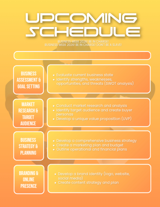 Plantilla de Event Schedule | PosterMyWall