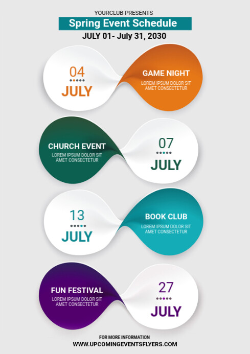 Event Schedule Template | PosterMyWall