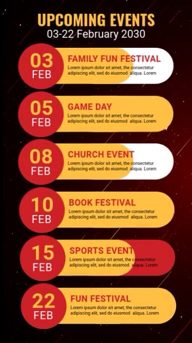 Event Schedule Design Template | PosterMyWall