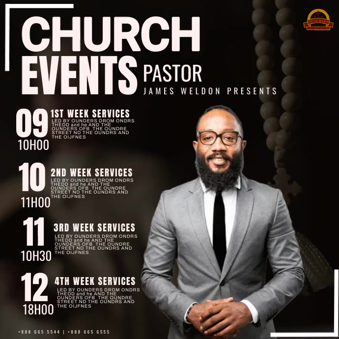 Copy of event schedule | PosterMyWall