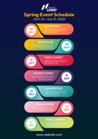 Event Schedule Template | PosterMyWall