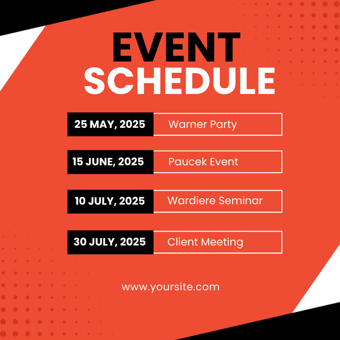 Event Schedule Template | PosterMyWall