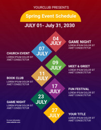 Event schedule Template | PosterMyWall