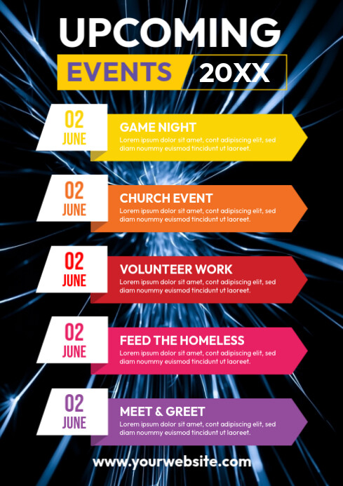 Event Schedule Template | PosterMyWall